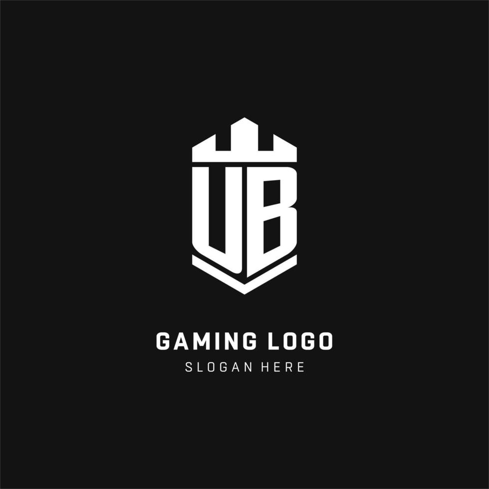 UB monogram logo initial with crown and shield guard shape style 15161260 Vector Art at Vecteezy