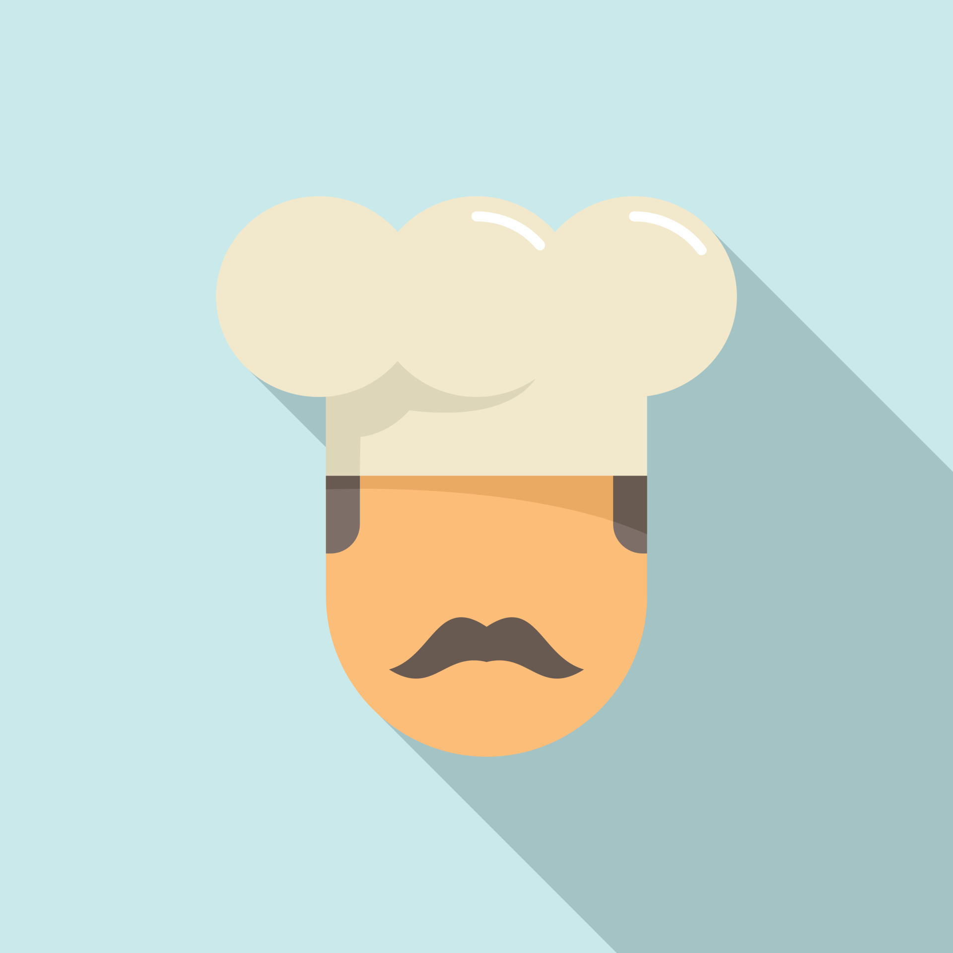 Restaurant cook icon flat vector. Cafe dish 15161661 Vector Art at Vecteezy