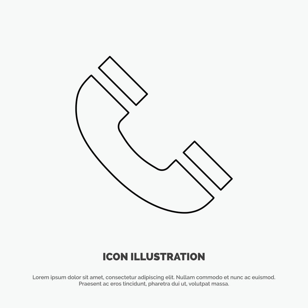 Call Interface Phone Ui Line Icon Vector 15167847 Vector Art At Vecteezy