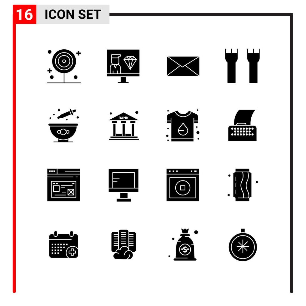 16 General Icons For Website Design Print And Mobile Apps 16 Glyph