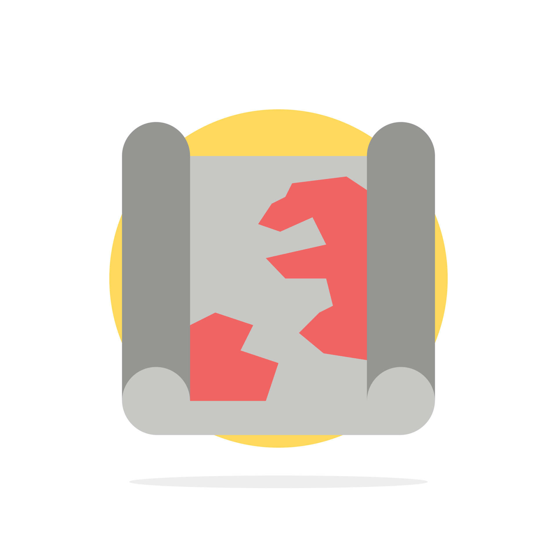 Location Map Pin Point Abstract Circle Background Flat Color Icon