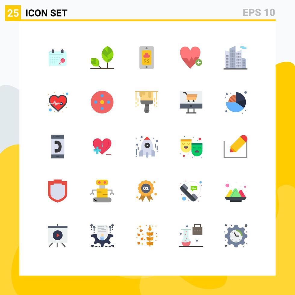 Stock Vector Icon Pack of 25 Line Signs and Symbols for office plus ...