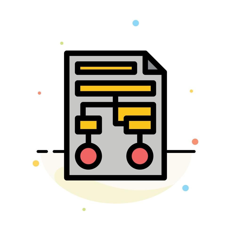 Graph Paper Process Wireframe Document Abstract Flat Color Icon Template 15169192 Vector Art At