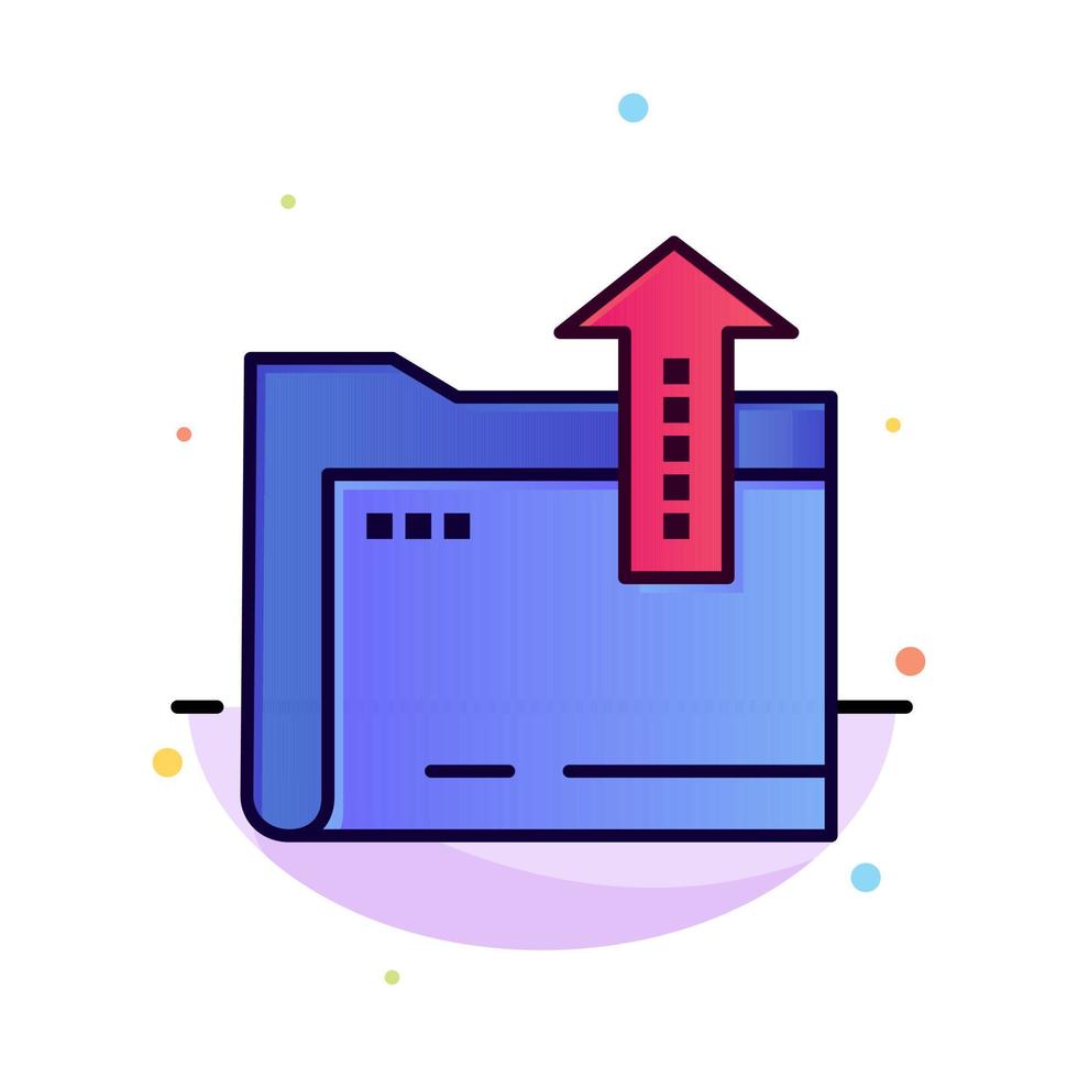 Folder Document File Storage Abstract Flat Color Icon Template 15170902