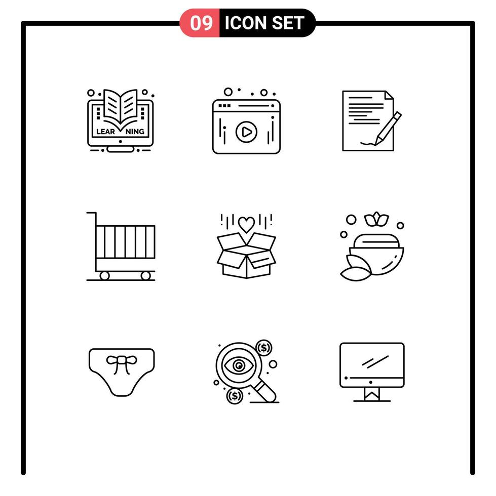 9 Universal Outlines Set For Web And Mobile Applications T Marketing