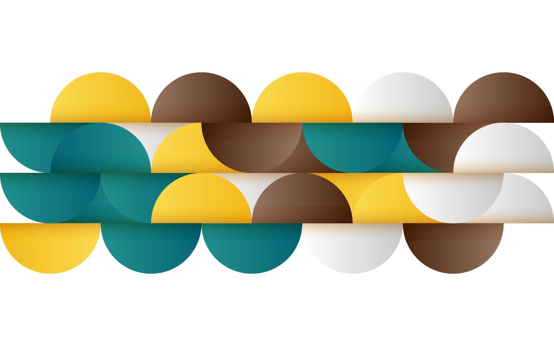 Mid-century geometric abstract pattern with simple shapes and beautiful ...