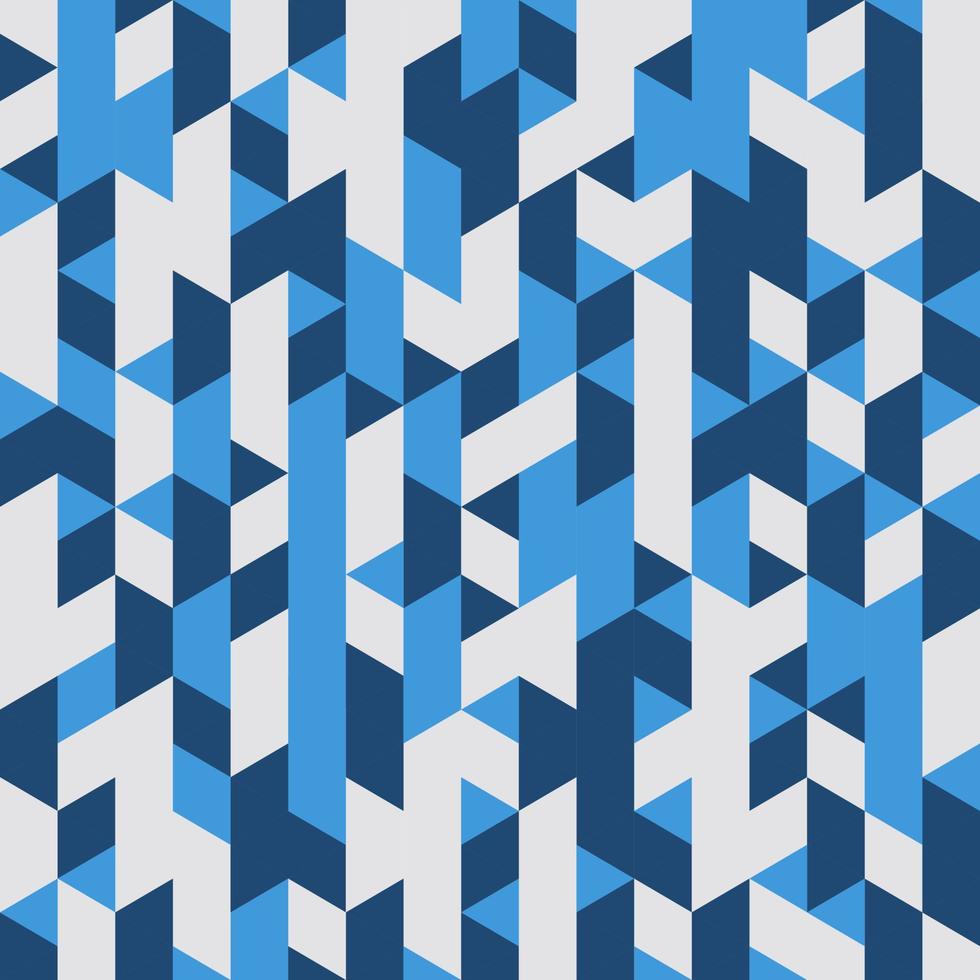 Blue Geometric Seamless pattern Abstract background 15174254 Vector Art ...