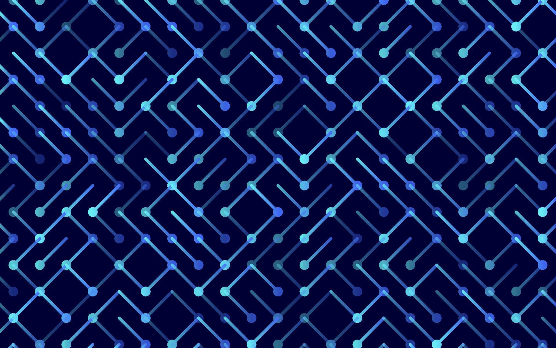 Technology Vector Seamless Pattern Banner Geometric Striped Ornament