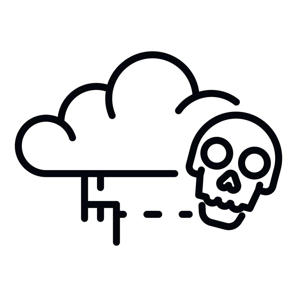 Cloud Virus Detection Icon Outline Style 15175089 Vector Art At Vecteezy
