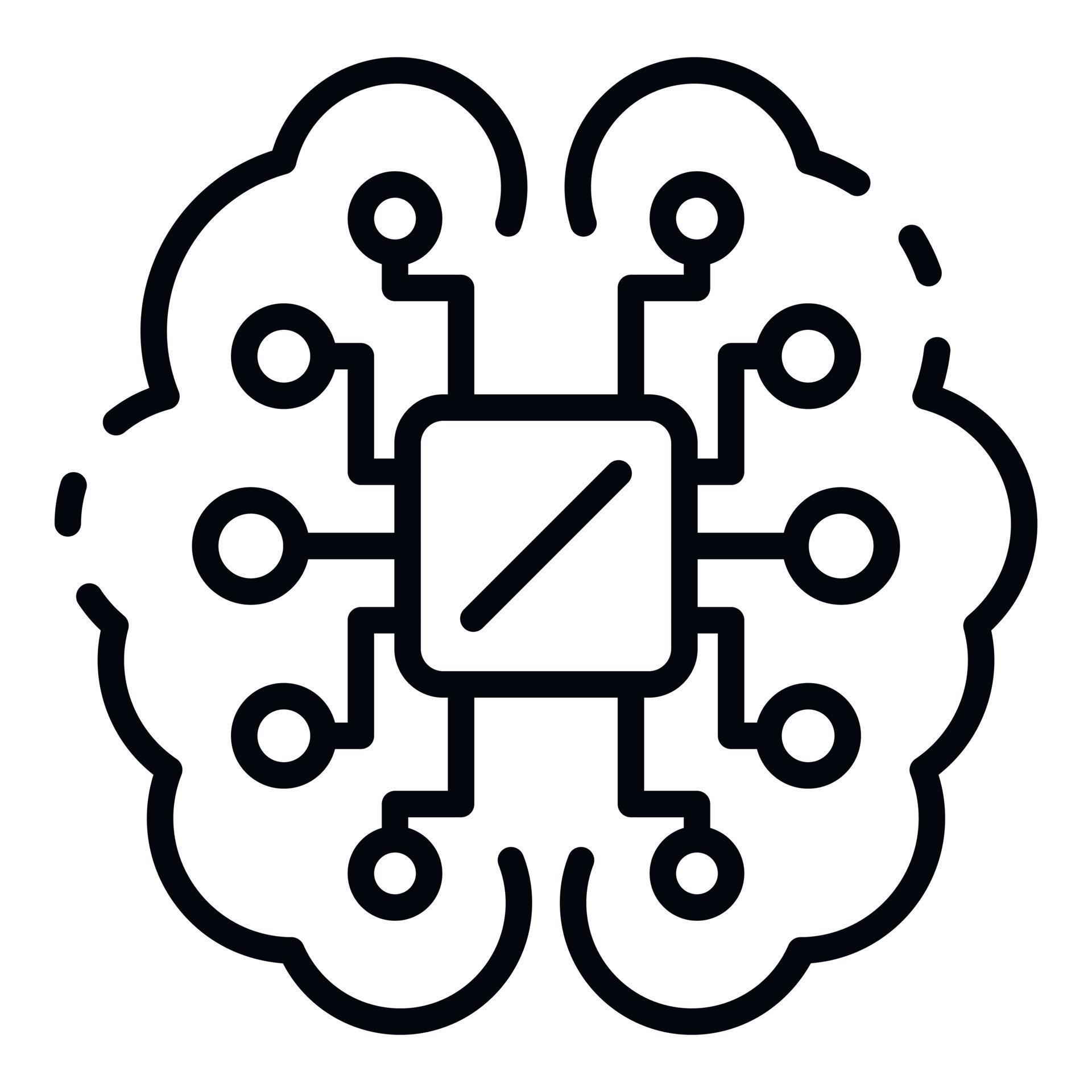 Ai processor brain icon, outline style 15175627 Vector Art at Vecteezy