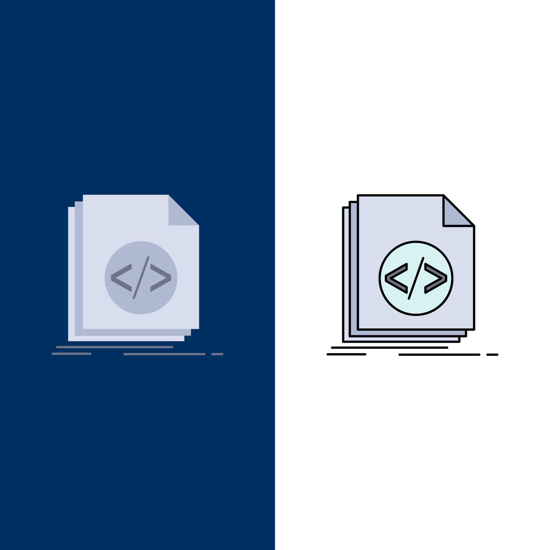 Code Coding File Programming Script Flat Color Icon Vector 15175688 Vector Art At Vecteezy