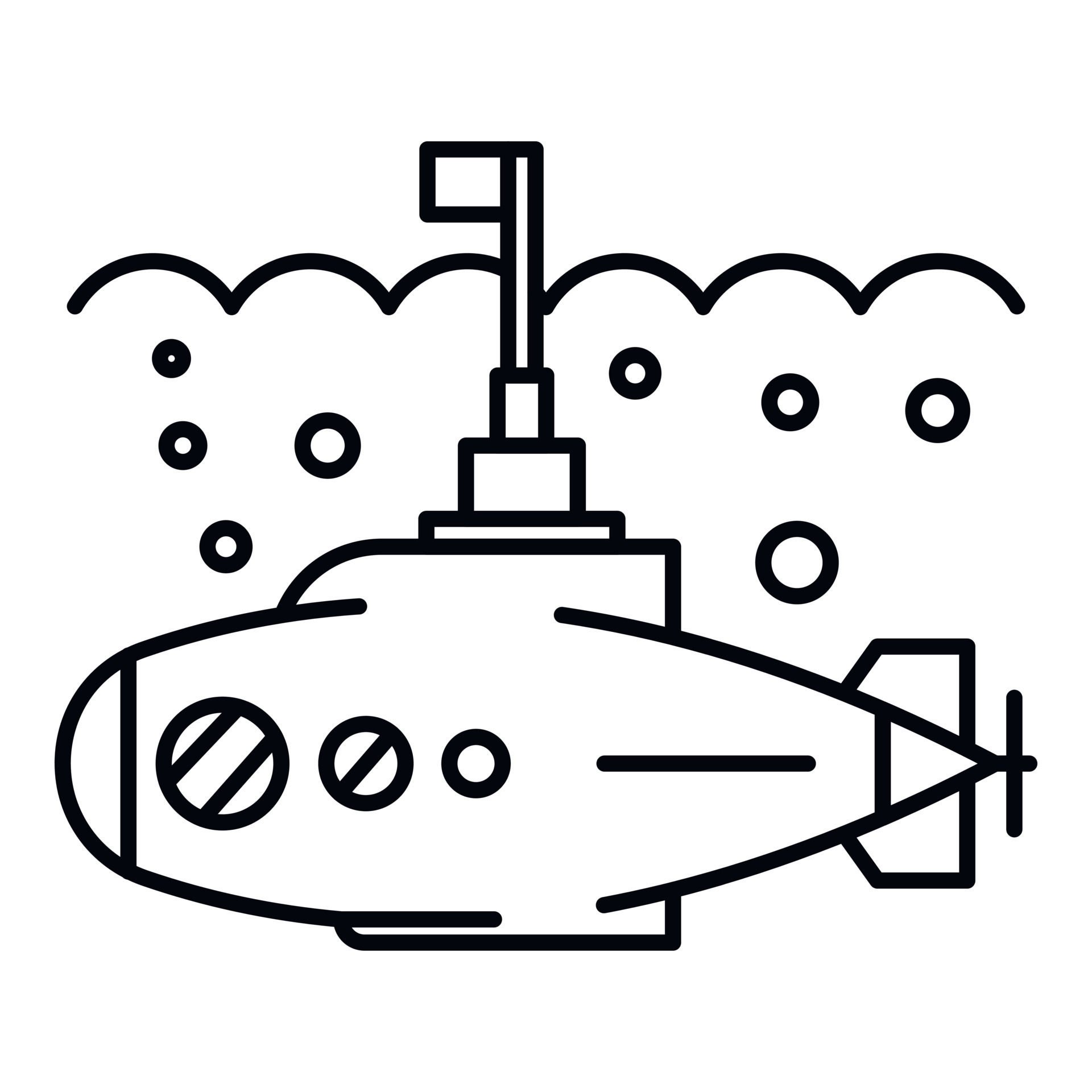 Submarine Icon Outline Style 15179287 Vector Art At Vecteezy