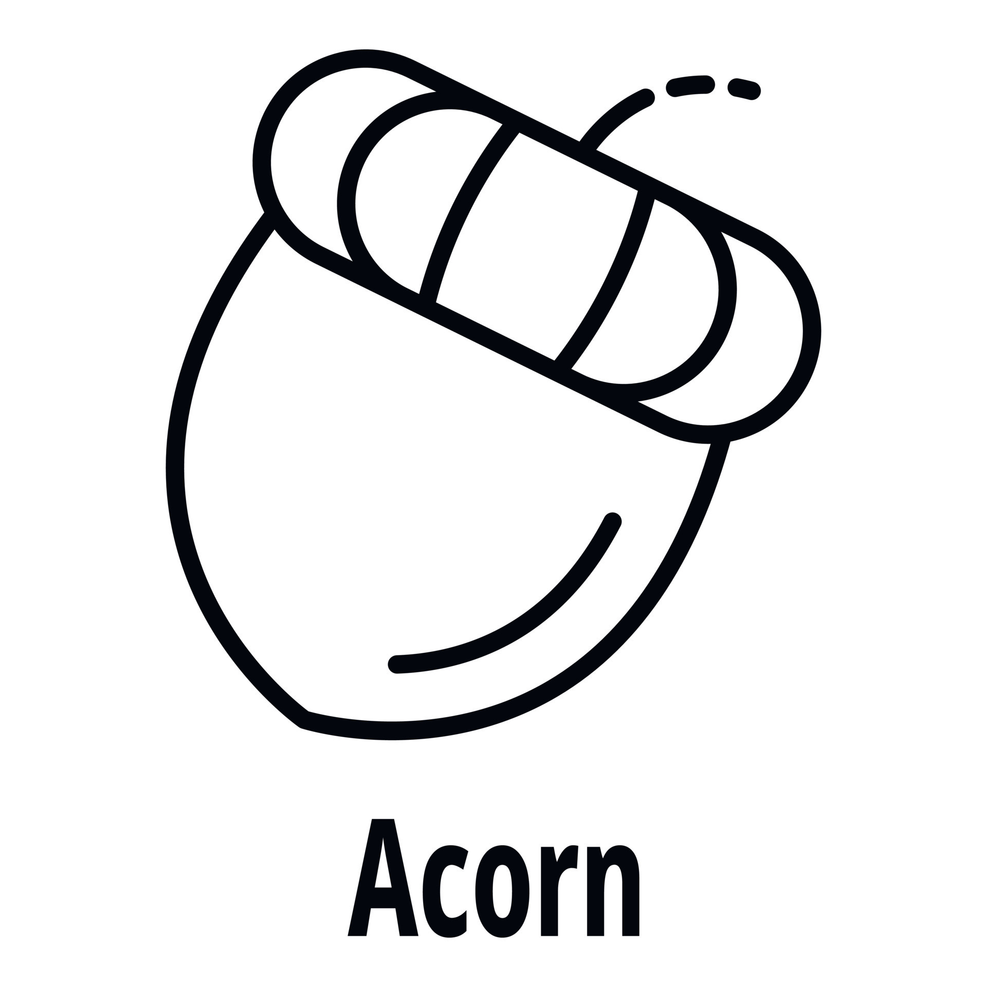 Acorn icon, outline style 15180399 Vector Art at Vecteezy