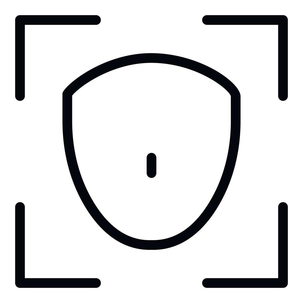 Smartphone Face Detection Icon Outline Style 15180618 Vector Art At Vecteezy