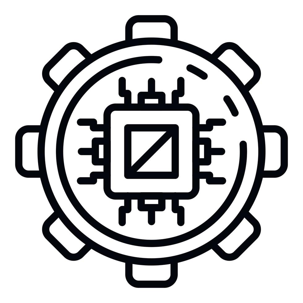 Ai processor icon, outline style 15180767 Vector Art at Vecteezy Ai processor icon, outline style 15180767 Vector Art at Vecteezy