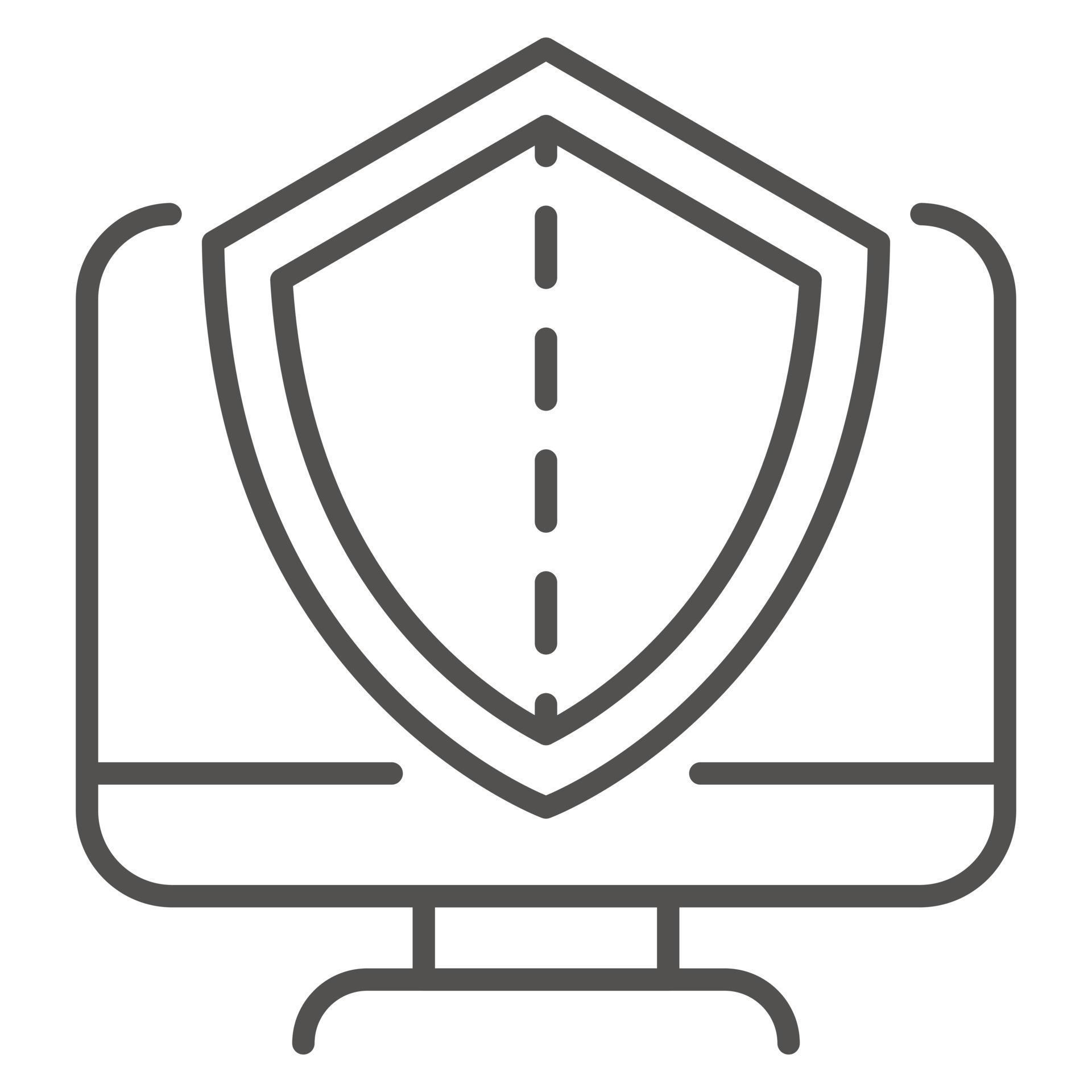 Secured Computer Icon Outline Style 15181414 Vector Art At Vecteezy
