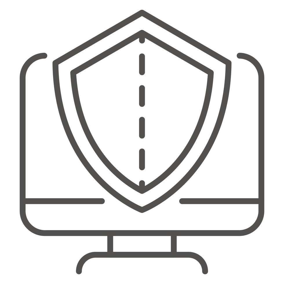 Secured computer icon, outline style 15181414 Vector Art at Vecteezy Secured computer icon, outline style 15181414 Vector Art at Vecteezy