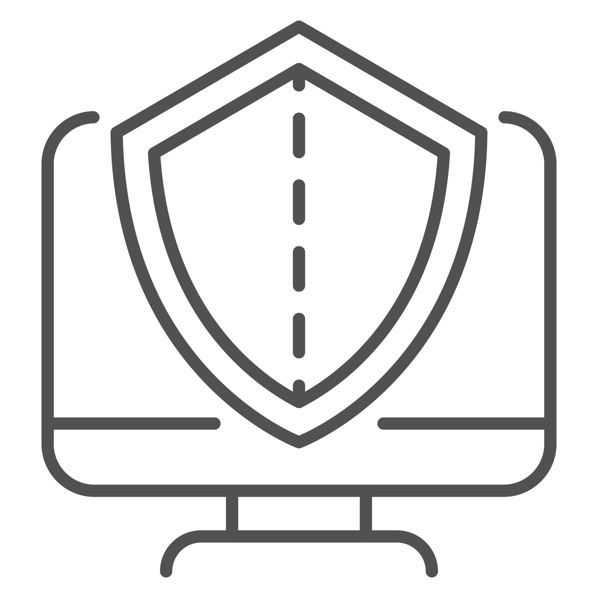 Secured Computer Icon Outline Style 15181414 Vector Art At Vecteezy