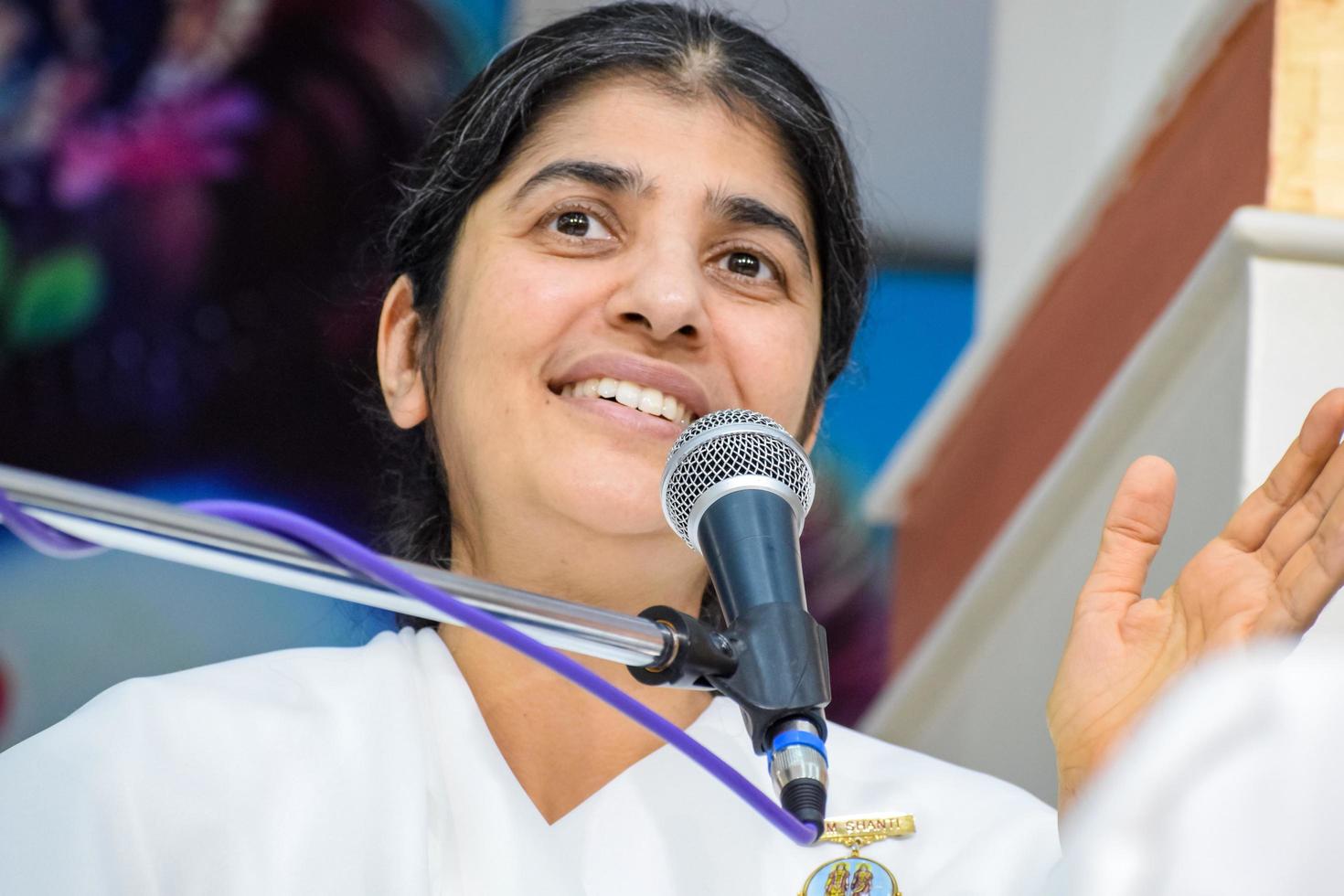 New Delhi, India, October 16 2022 - BK Shivani during meditation session, Shivani Verma, better ...