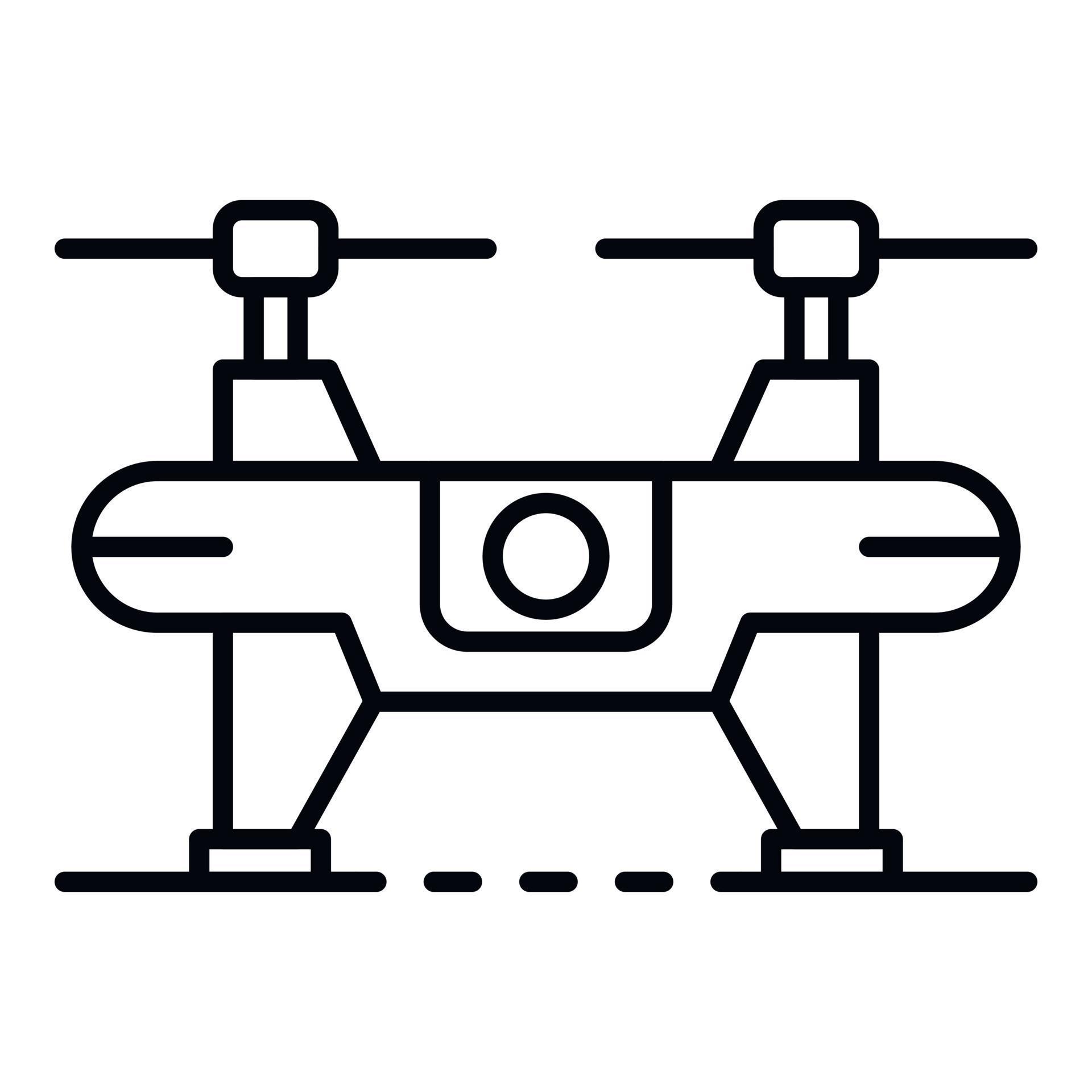 Quadrocopter Drone Icon Outline Style 15182566 Vector Art At Vecteezy