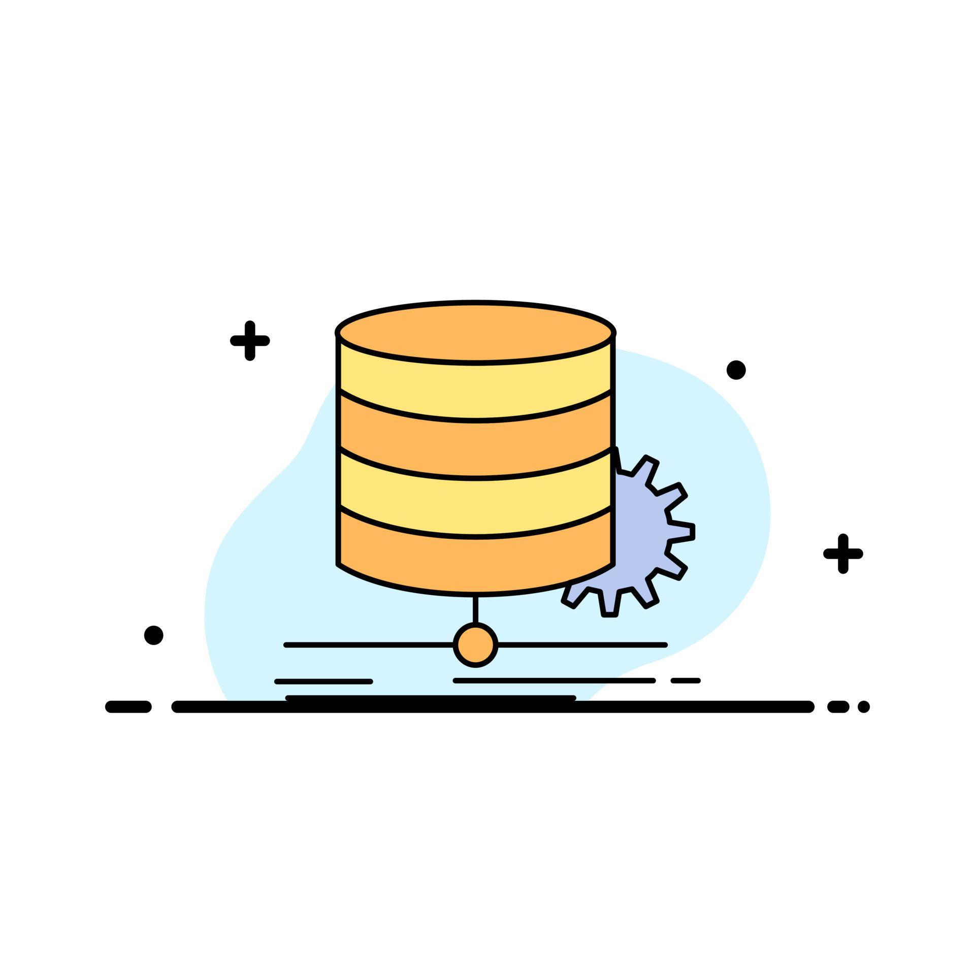 Algorithm chart data diagram flow Flat Color Icon Vector 15182687 ...