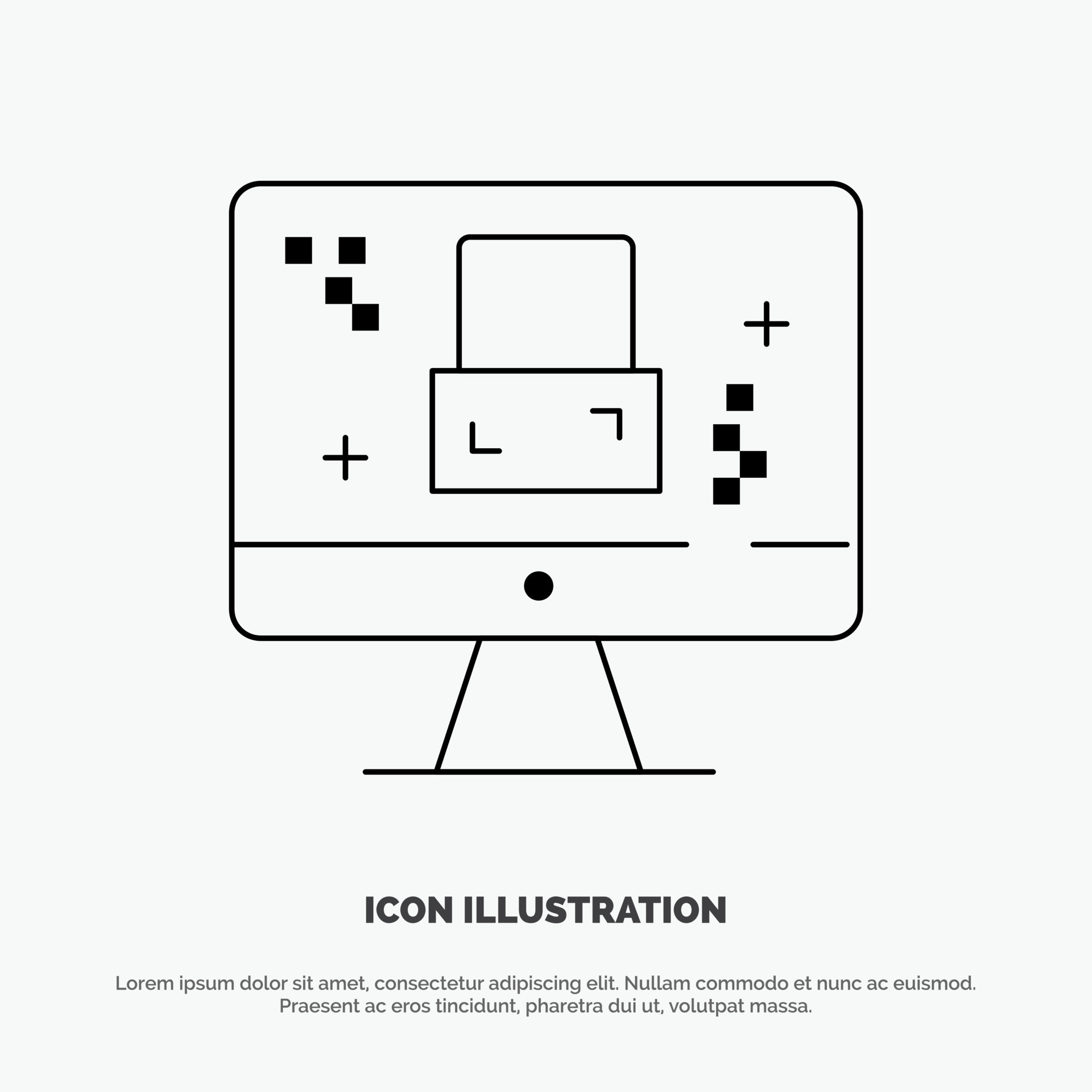 Dmca Protection Monitor Screen Lock Line Icon Vector 15183677 Vector ... Dmca Protection Monitor Screen Lock Line Icon Vector 15183677 Vector ...