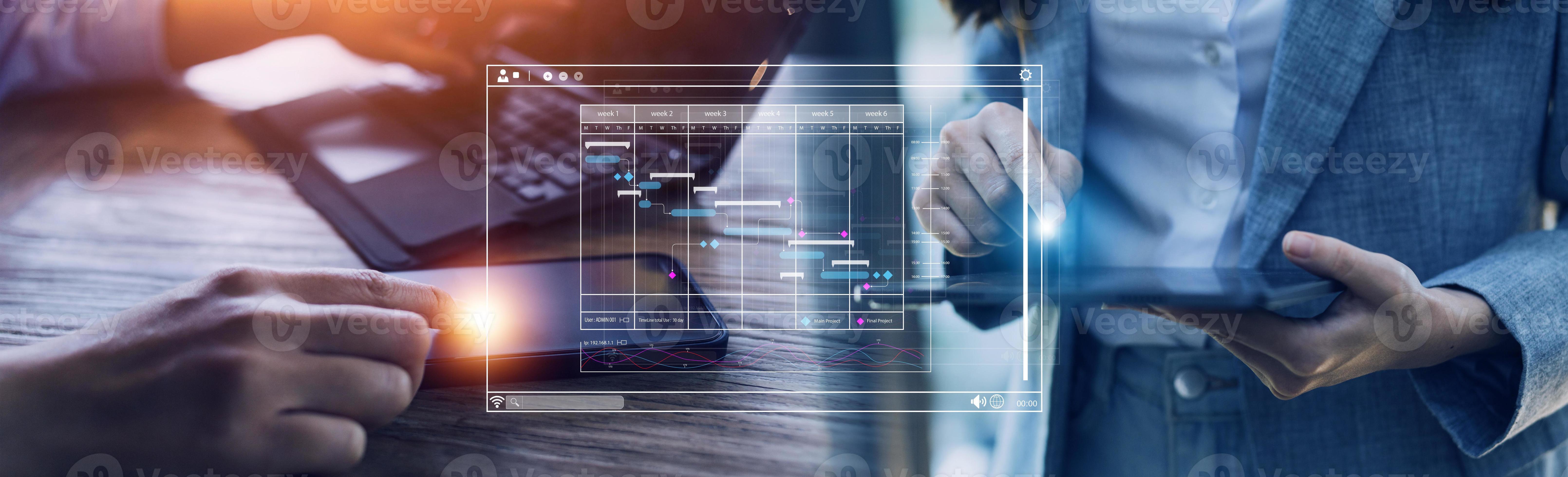 Analyst Working With Computer In Business Analytics And Data Management System To Make Report