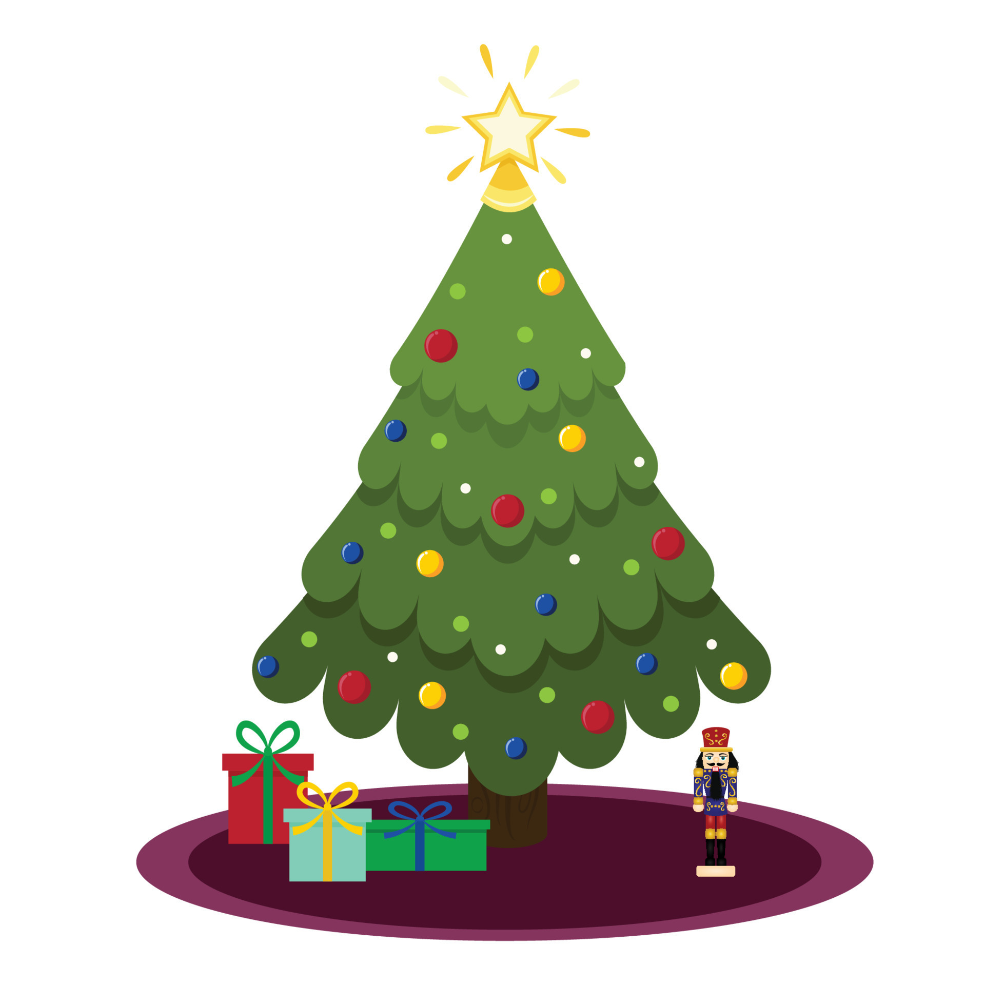 Christmas tree vector illustration background graphics for the winter ... Christmas tree vector illustration background graphics for the winter ...