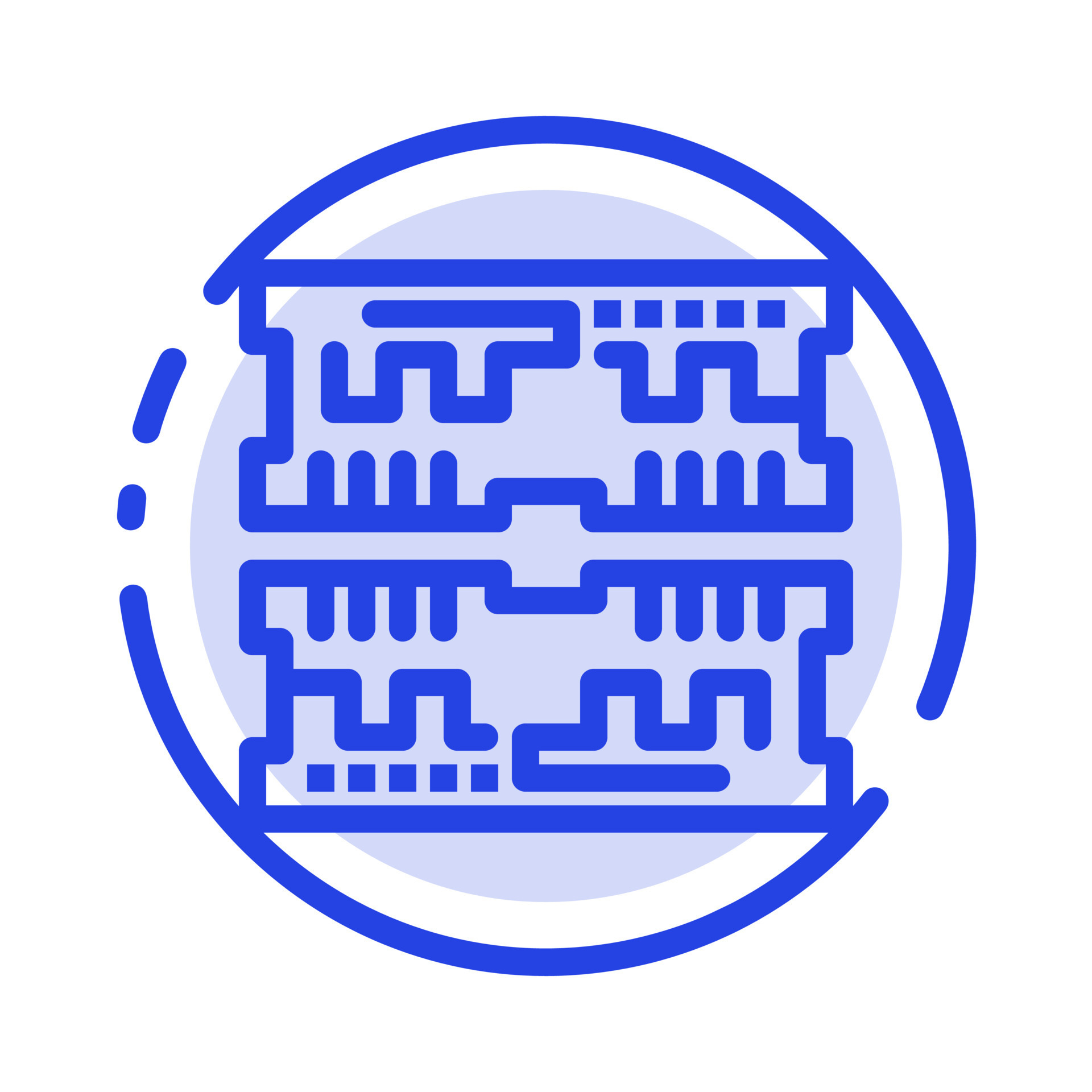 Cards Component Computer Blue Dotted Line Line Icon 15199133 Vector Art At Vecteezy