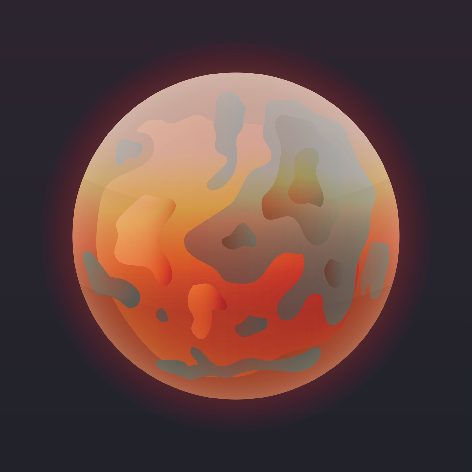 Mars planet icon, isometric style 15202256 Vector Art at Vecteezy