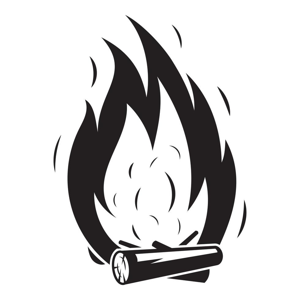 Campfire icon, simple style 15202855 Vector Art at Vecteezy Campfire icon, simple style 15202855 Vector Art at Vecteezy