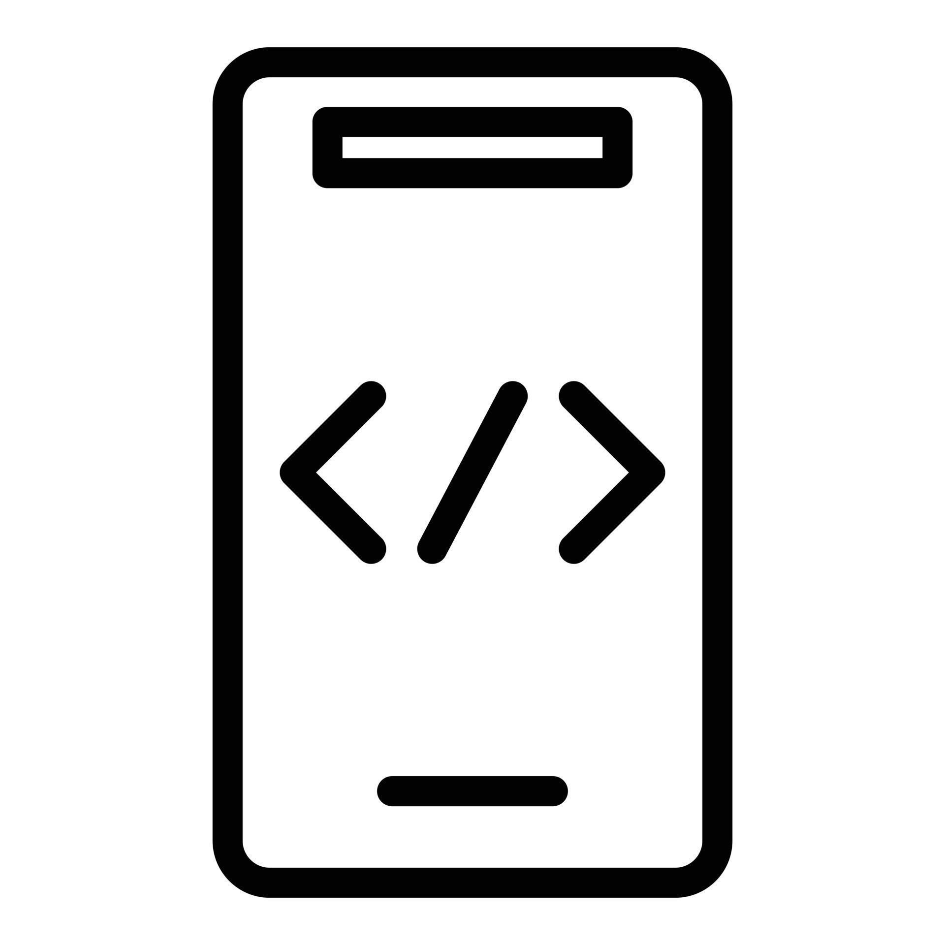 Code smartphone icon outline vector. Cms development 15204583 Vector ...