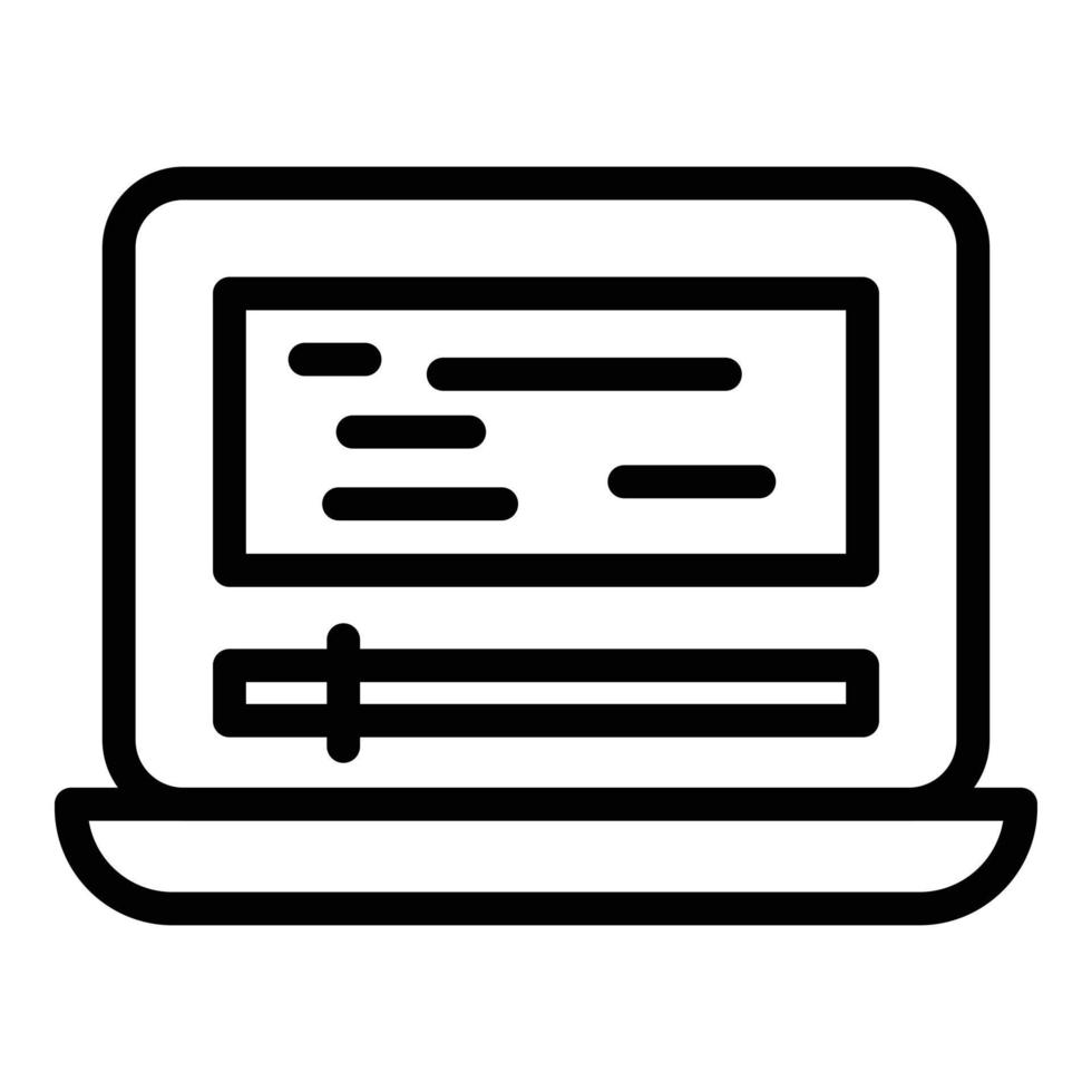 Laptop Cms Icon Outline Vector Web Design 15204594 Vector Art At Vecteezy