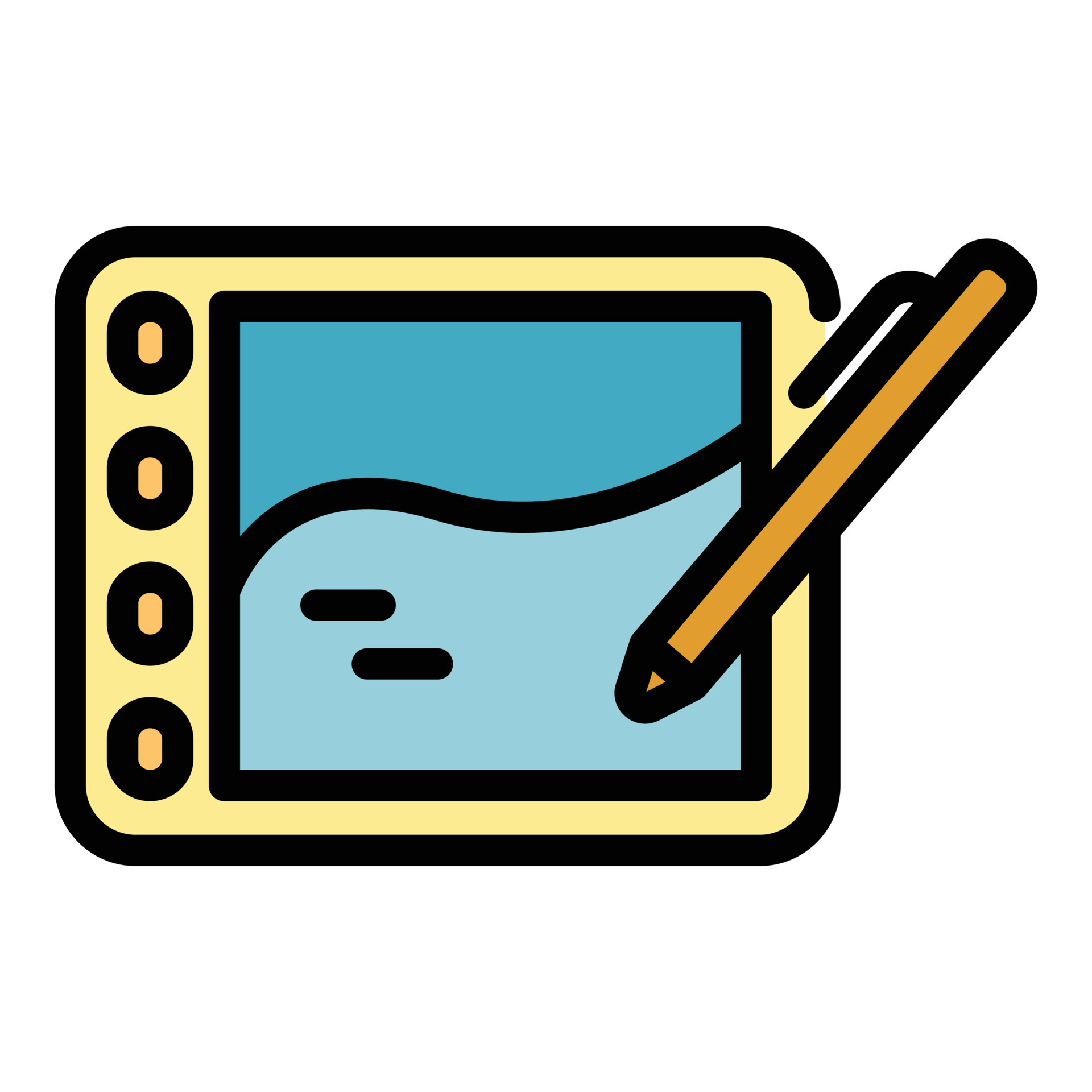 Ergonomic Device Icon Color Outline Vector 15204735 Vector Art At Vecteezy
