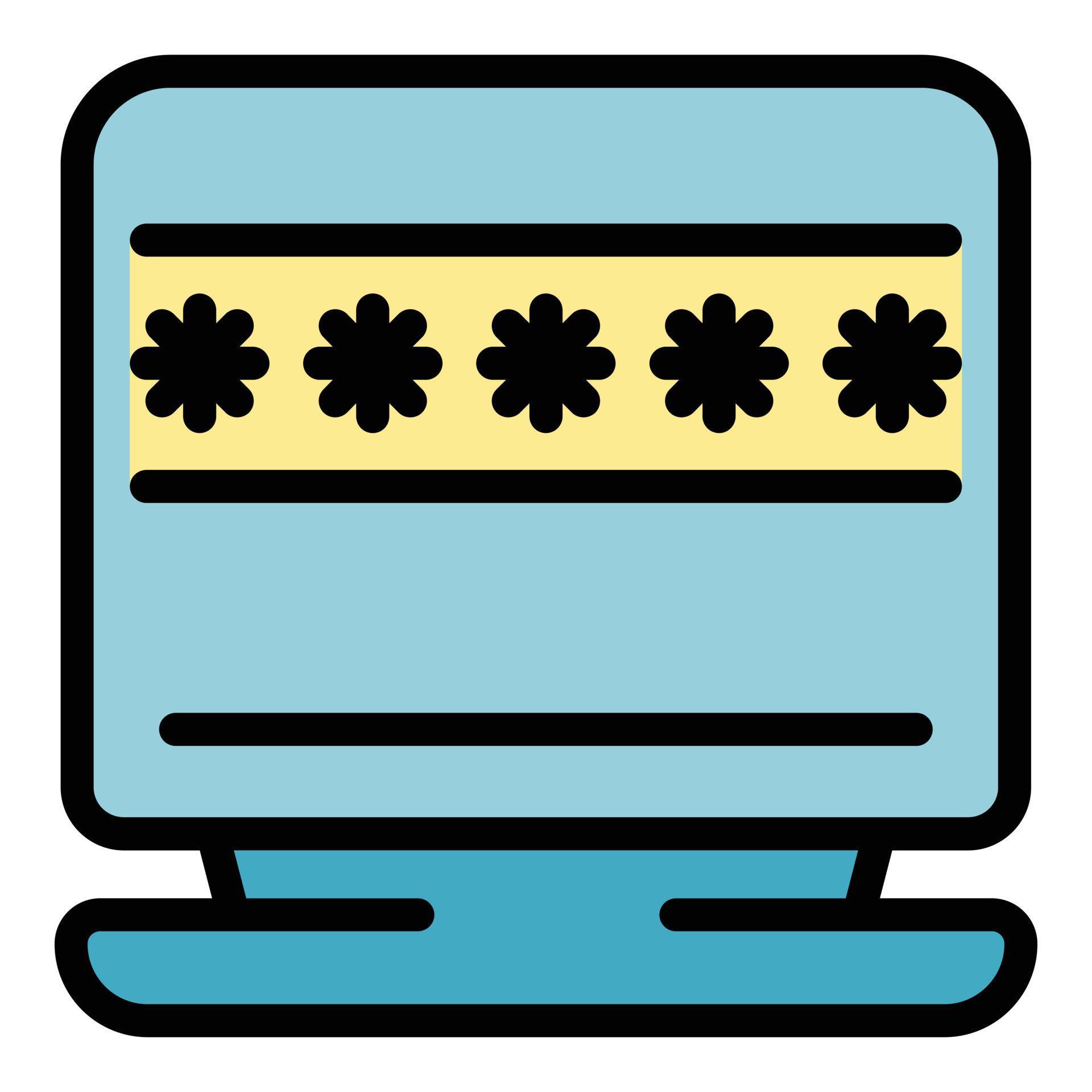 Customize Password Icon Color Outline Vector 15204746 Vector Art At Vecteezy