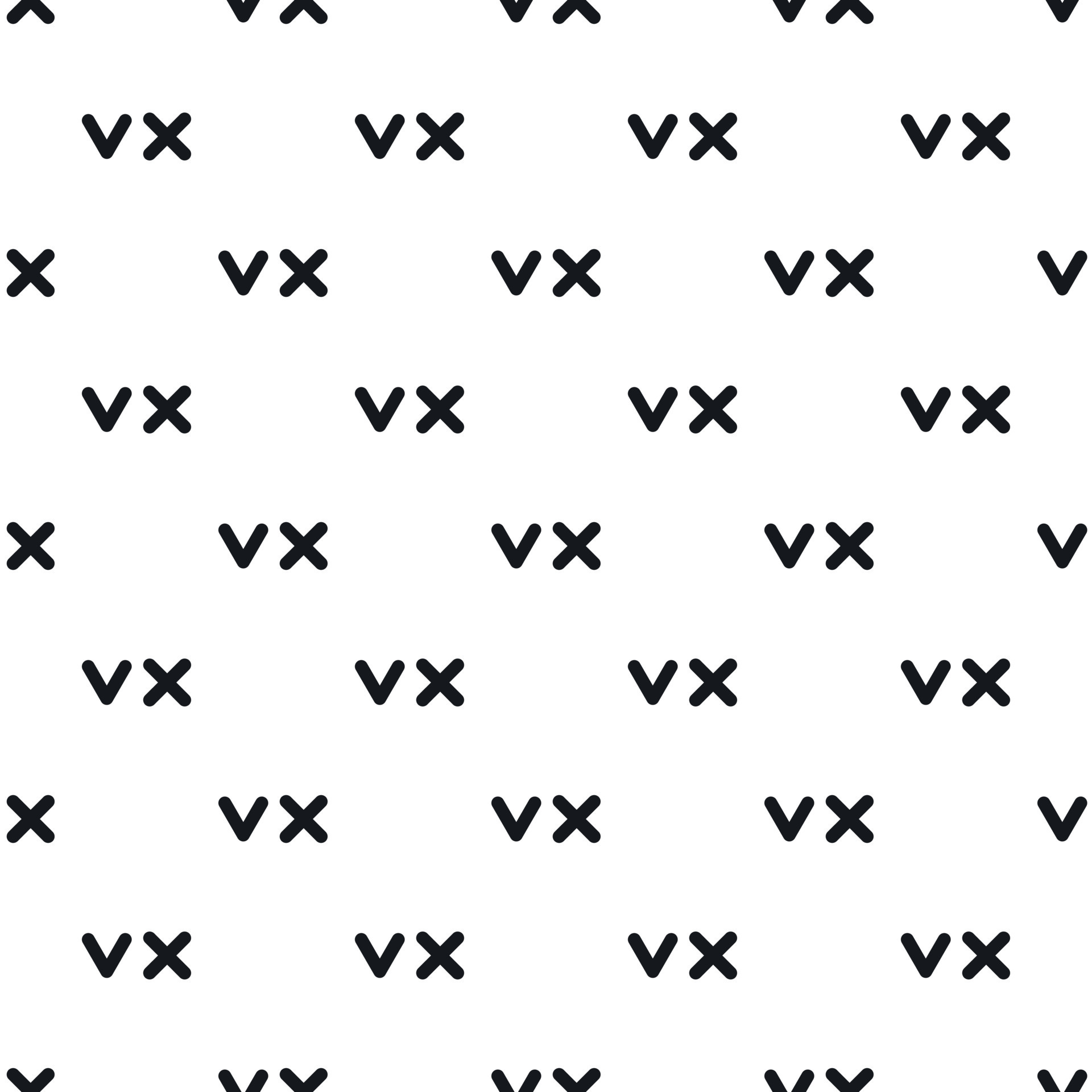 Cross And Tick Check Marks Pattern Simple Style 15207060 Vector Art At