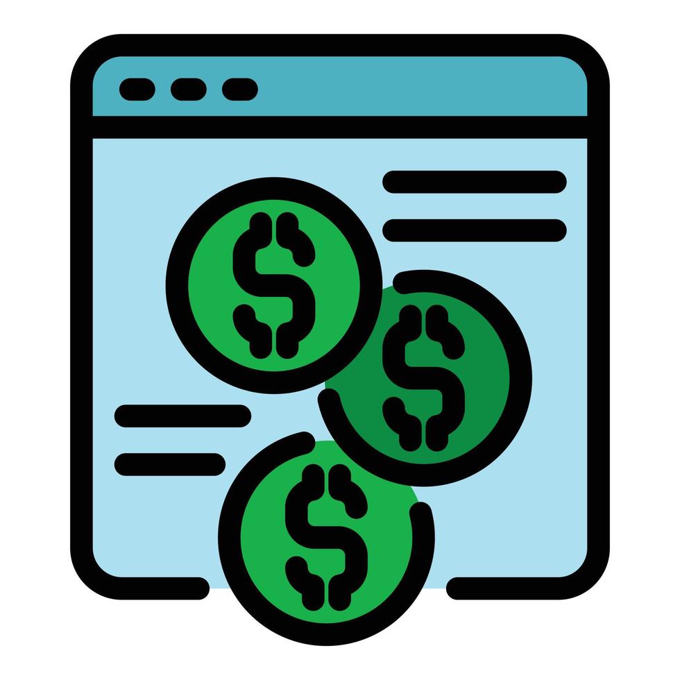 Web monetization icon color outline vector 15209064 Vector Art at Vecteezy Web monetization icon color outline vector 15209064 Vector Art at Vecteezy