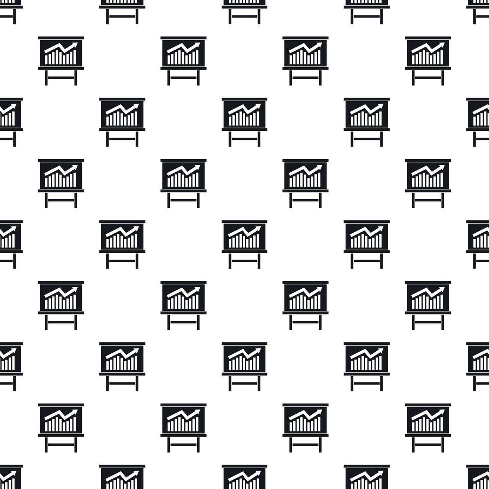 Growth graph on the monitor pattern, simple style 15209082 Vector Art ...