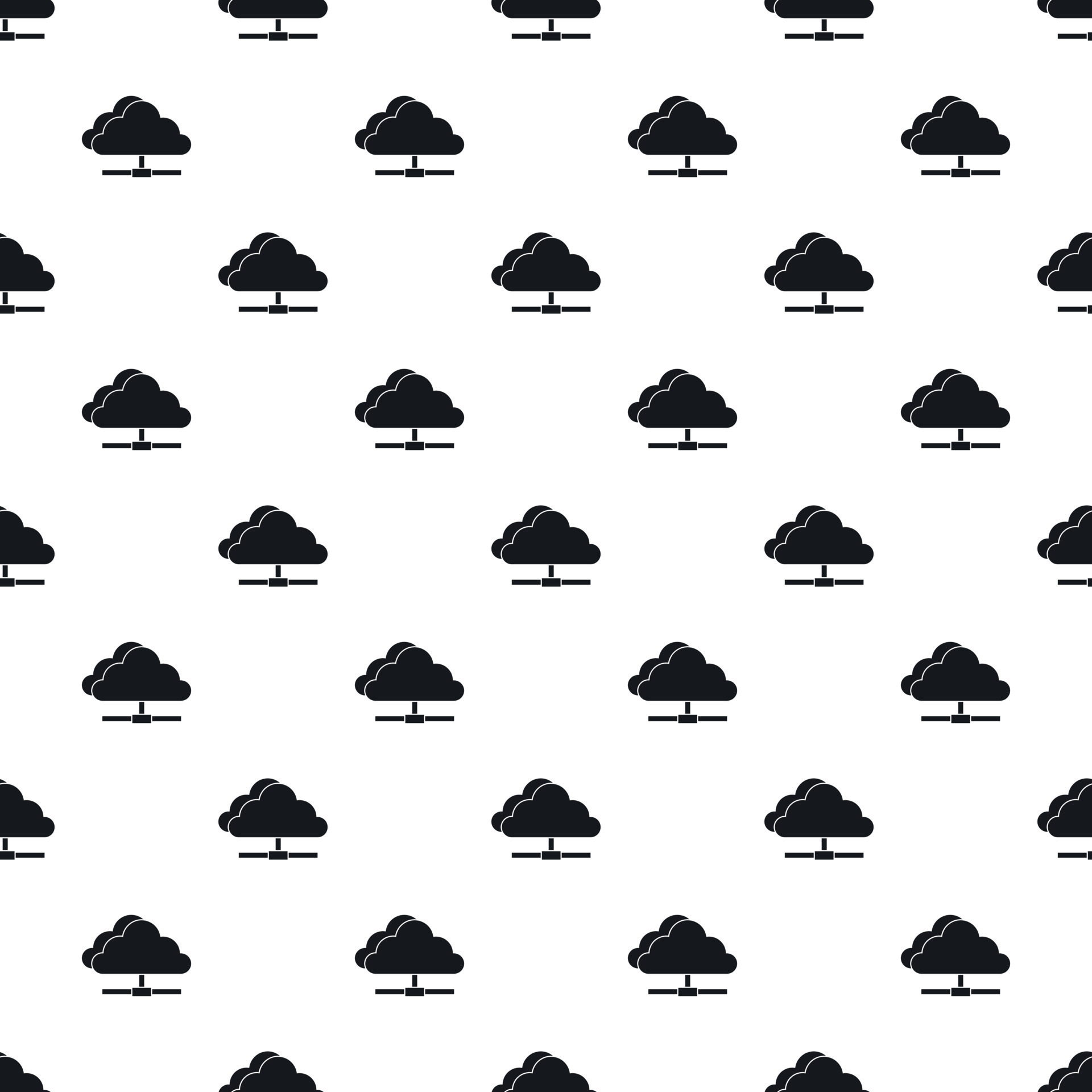 Cloud Computing Connection Pattern Simple Style 15209091 Vector Art At