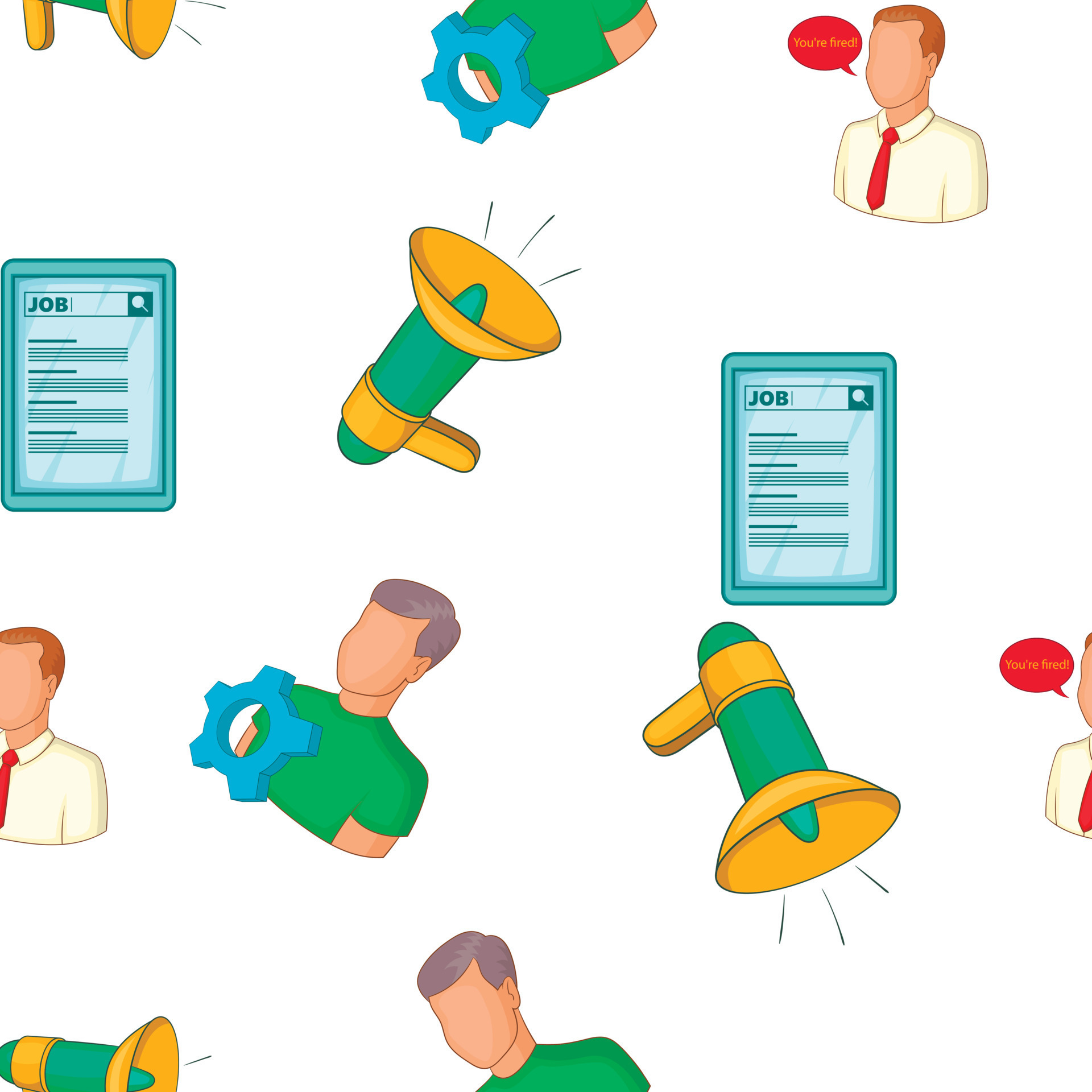 Work pattern, cartoon style 15209645 Vector Art at Vecteezy Work pattern, cartoon style 15209645 Vector Art at Vecteezy
