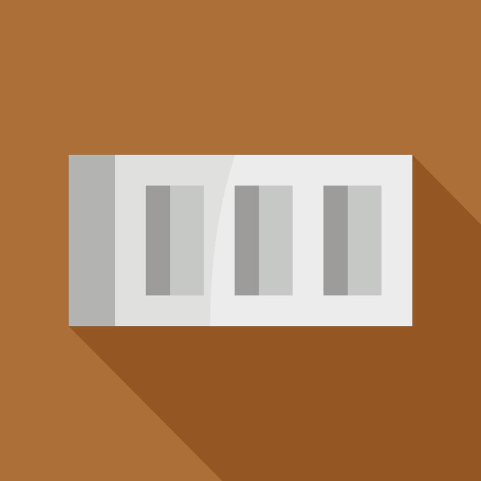 Building block icon, flat style 15210356 Vector Art at Vecteezy