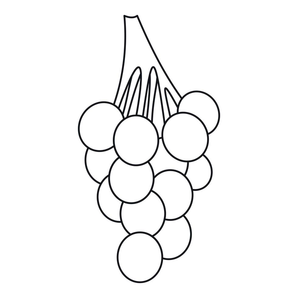 Grape bunch icon, outline style 15210831 Vector Art at Vecteezy