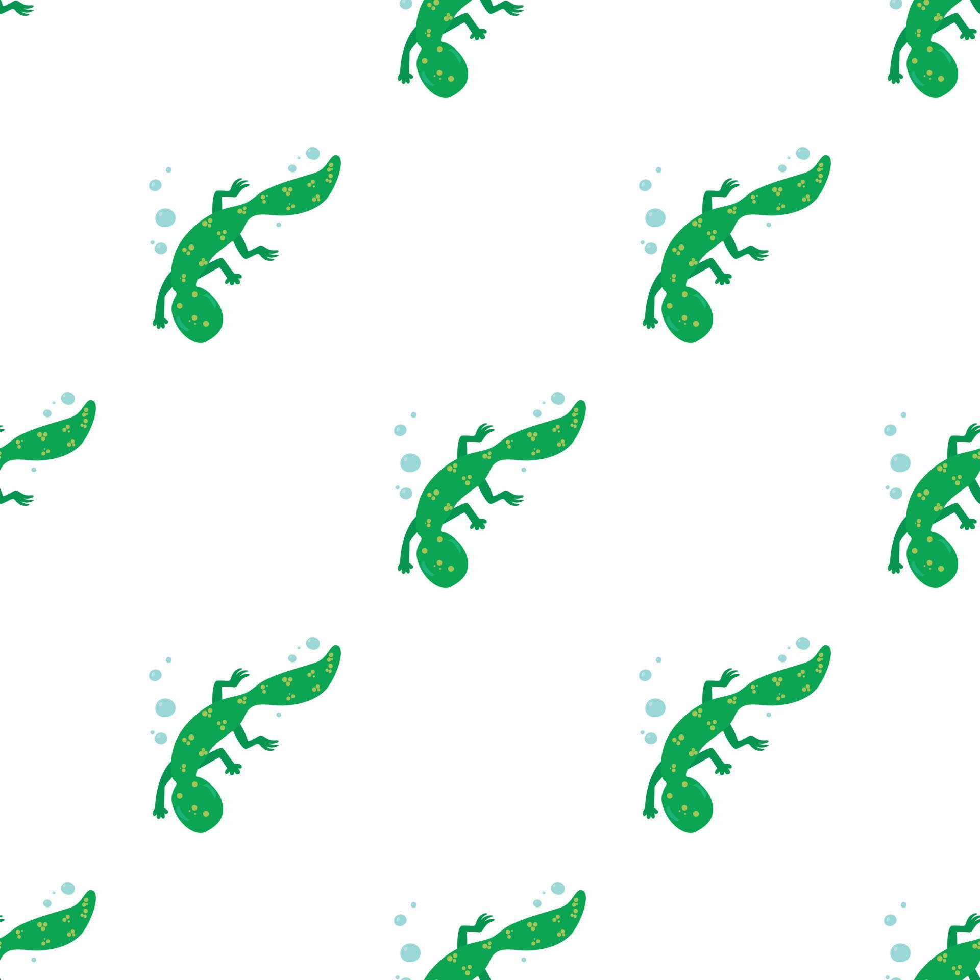 Swimming lizard pattern seamless vector 15211921 Vector Art at Vecteezy
