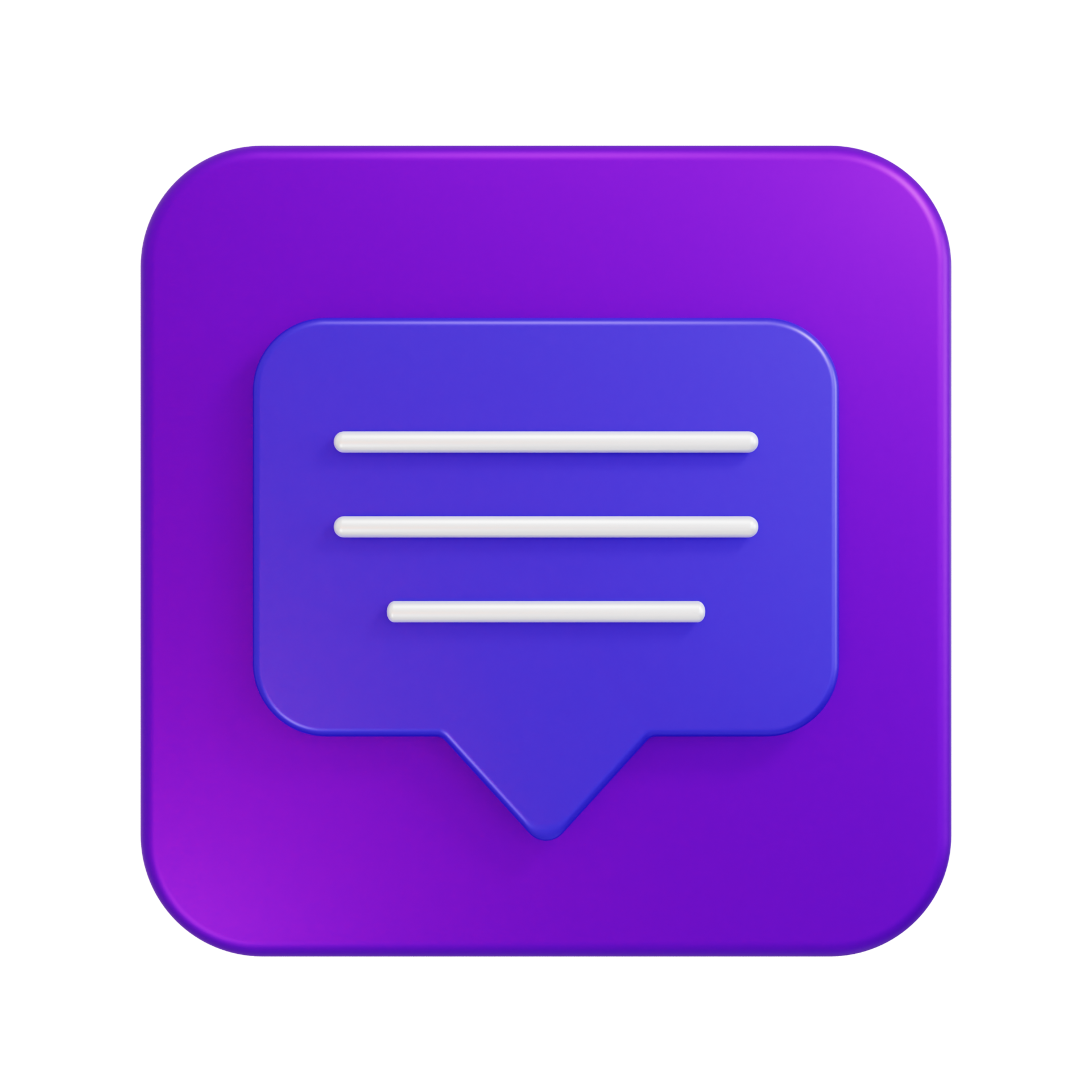 Message Icon 3D Illustration 15212212 PNG