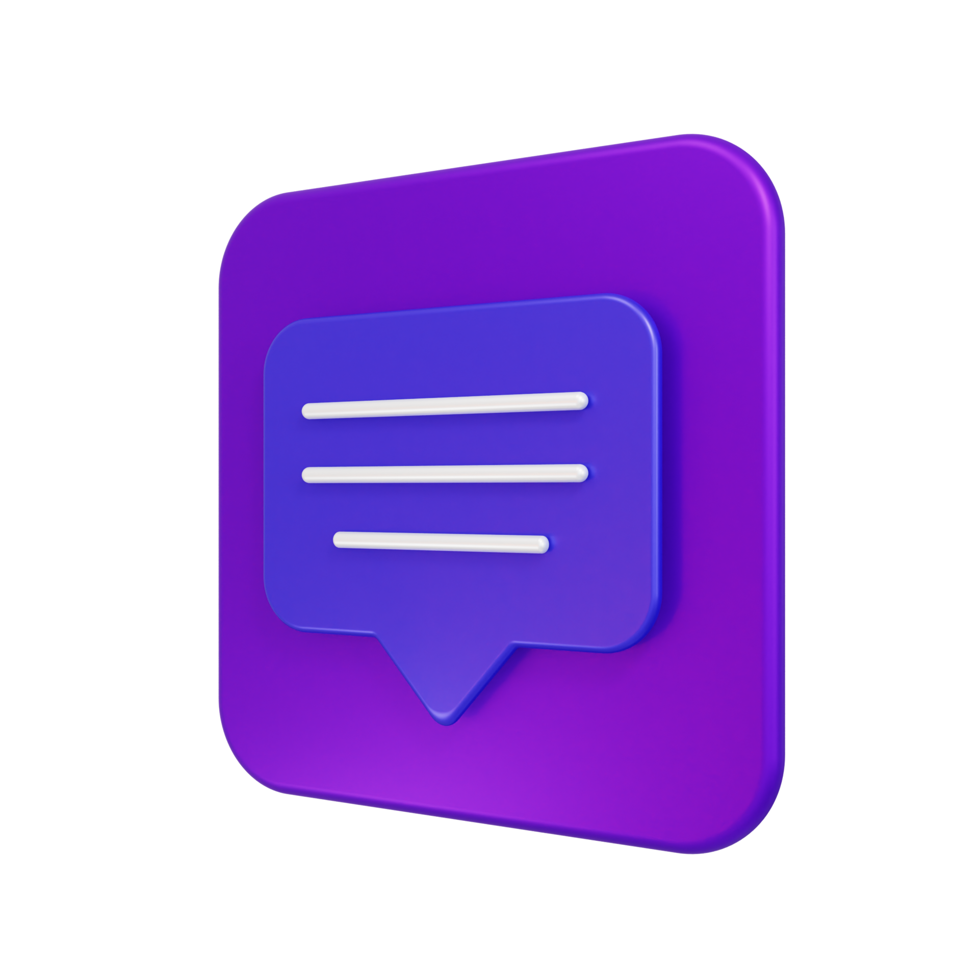 Message Icon 3D Illustration 15212213 PNG