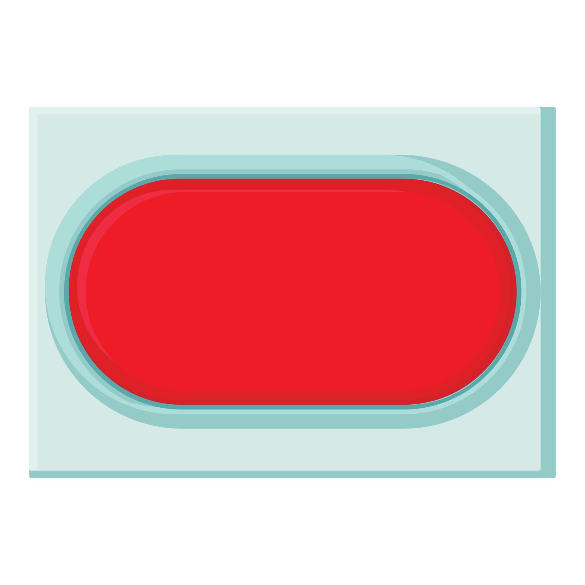 Red rectangular button icon, cartoon style 15212233 Vector Art at Vecteezy