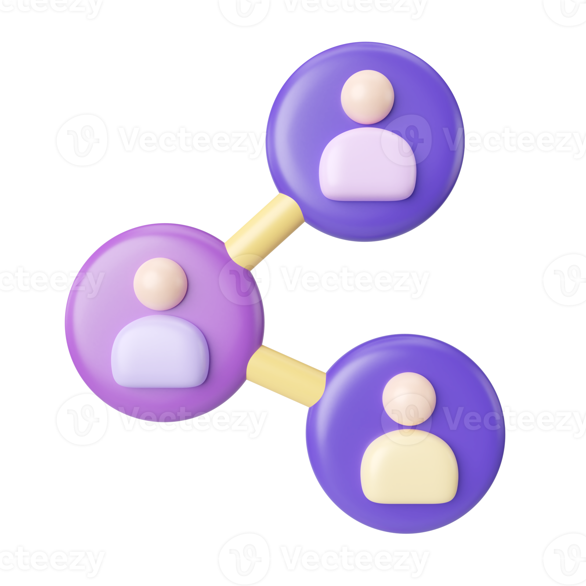 Connection 3D Illustration Icon 15214723 PNG