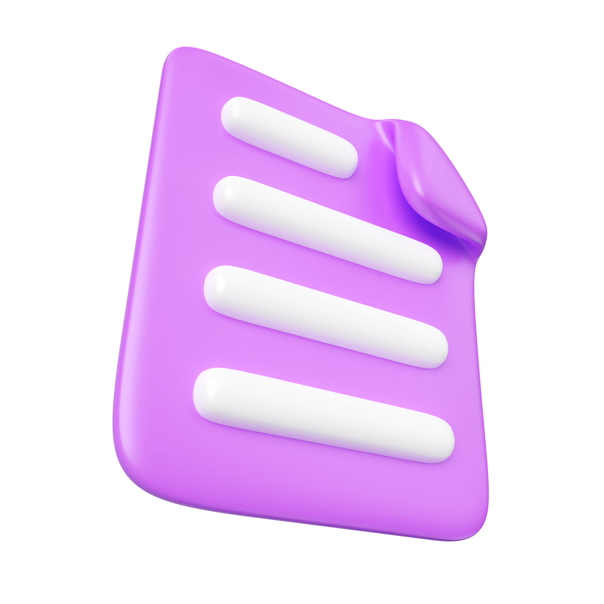 Document 3d Illustration Icon 15214730 Png