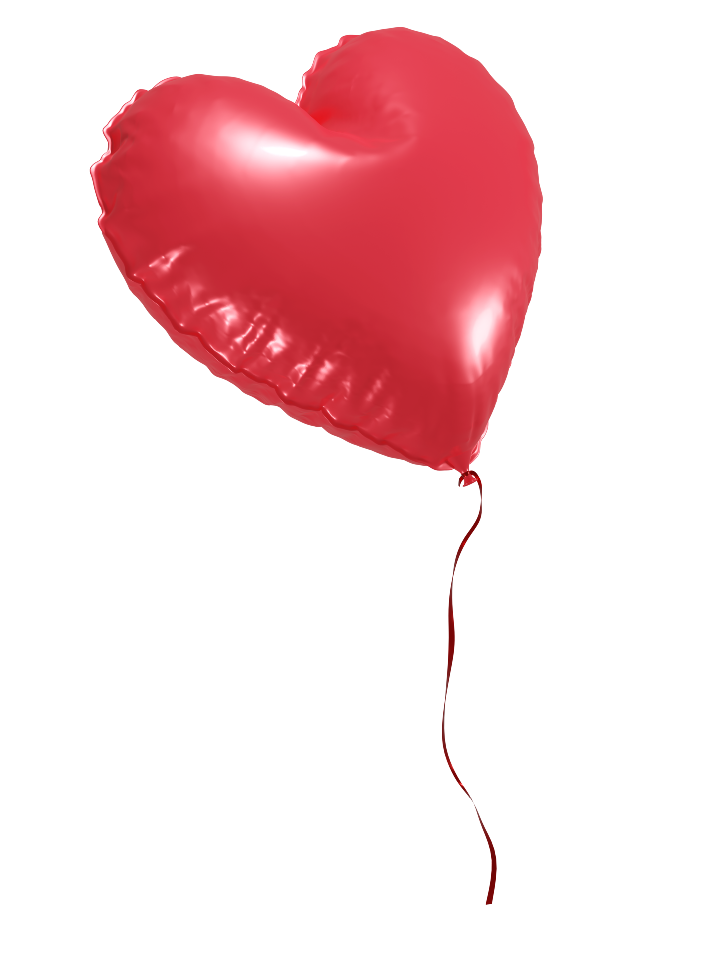 Red heart shaped balloon with ribbon 15215059 PNG Red heart shaped balloon with ribbon 15215059 PNG