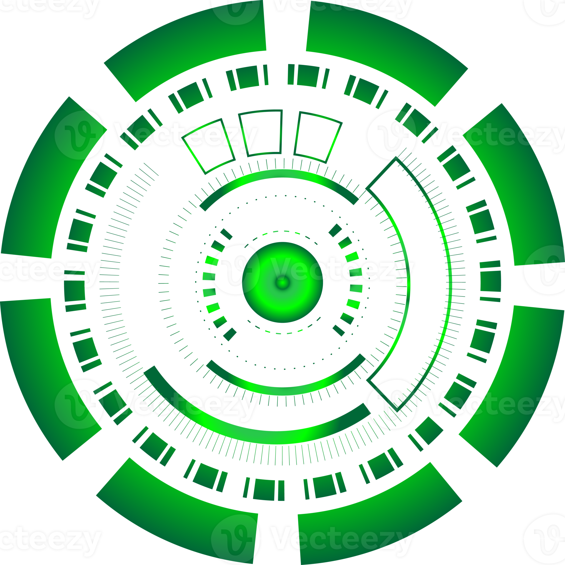 Christmas festival tech circle signal interface futuristic technology icon element abstract ...